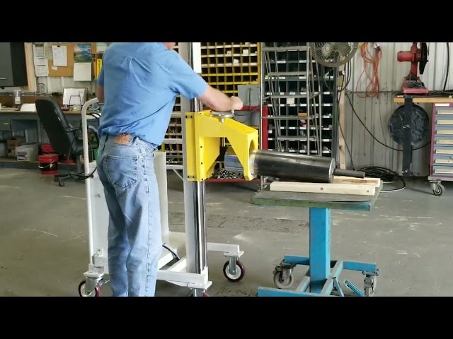 Electric Lift Workstation | Shaft Handling Positioners by Unidex